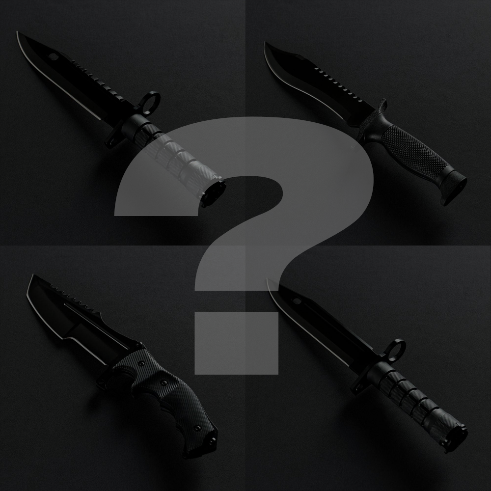 Random Large Knife - Real Video Game Knife Skin - Elemental Knives