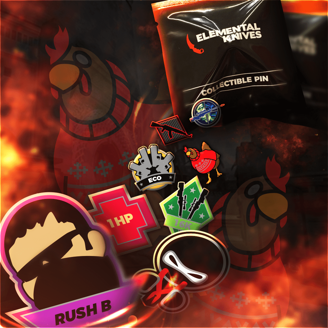 EK Limited Edition Collectible Pin - Real Video Game Knife Skin ...